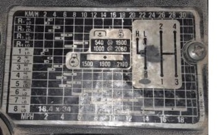 Shift pattern Decal for a Ford 7710 Tractor | Yesterday's Tractors Forums