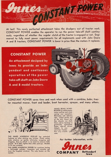 Innes constant power for john deere | Yesterday's Tractors Forums