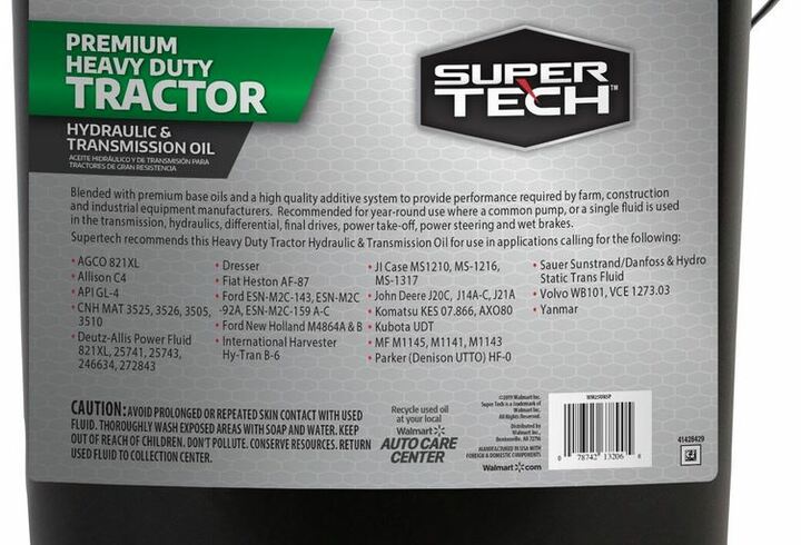 Super Tech Heavy Duty Tractor Hydraulic And Transmission Fluid