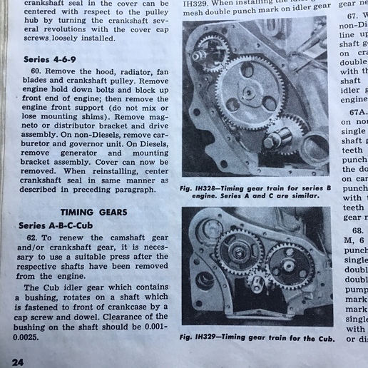 Timing Marks on after-market SA cam timing gear | Yesterday's Tractors ...