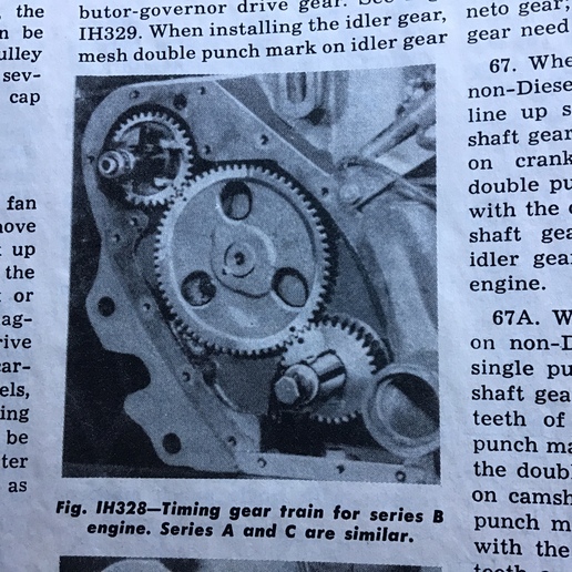 Timing Marks on after-market SA cam timing gear | Yesterday's Tractors ...