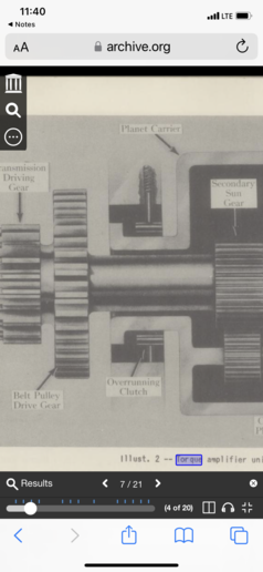 understanding the Torque Amplifier and Engine Clutch on | Yesterday's ...