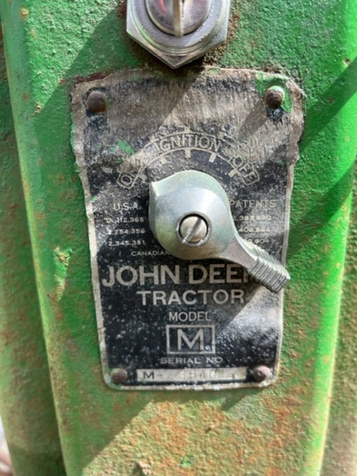JD M serial number plate | Yesterday's Tractors Forums
