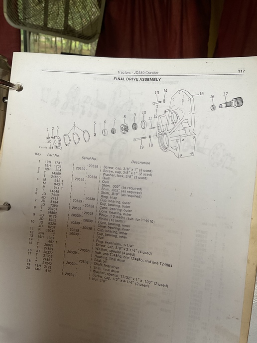 John Deere 350b final drive | Yesterday's Tractors Forums