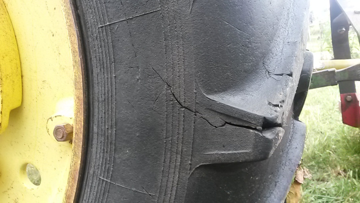Rear tire crack | Yesterday's Tractors Forums