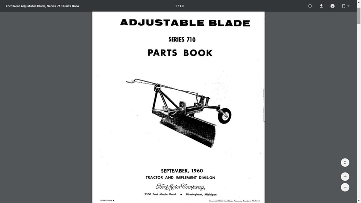 Ford 19-205 / 710 Adjustable Blade | Yesterday's Tractors Forums