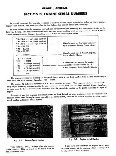 Case VA serial number | Yesterday's Tractors Forums