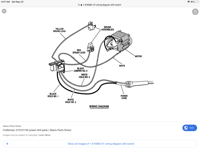 Reverse Switch on an old Craftsman 1/2 Drill | Yesterday's Tractors Forums