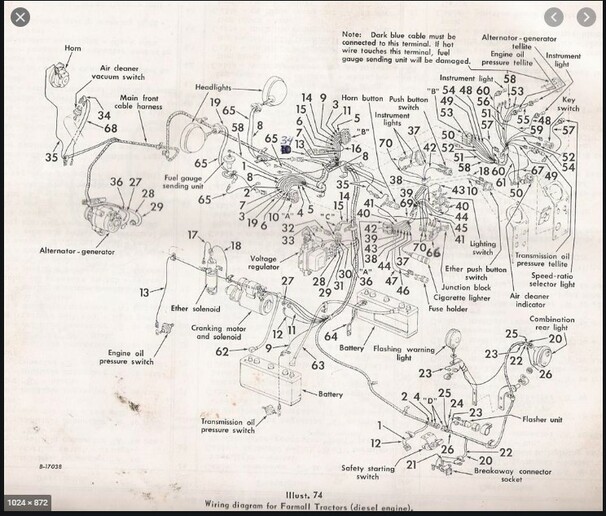 CaseIH 485 wiring diagram | Yesterday's Tractors Forums