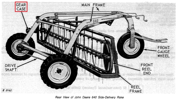 John Deere Side Delivery Rake - He... - Yesterday's Tractors