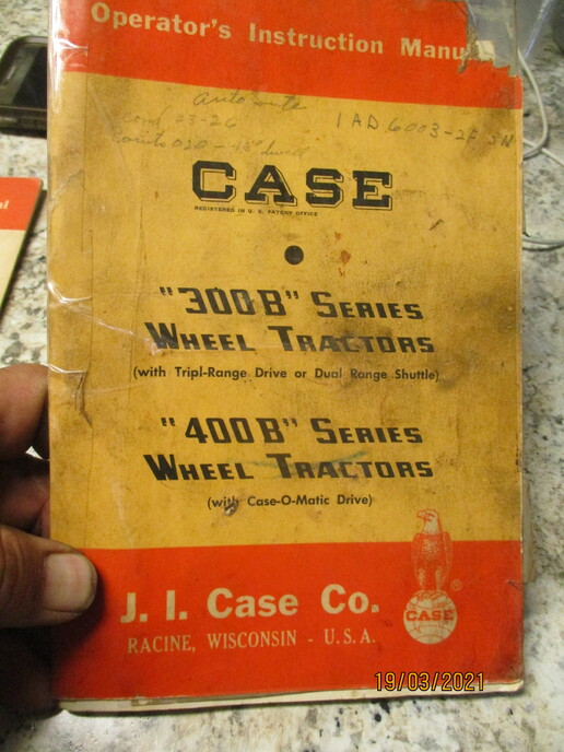 Case 320 loader/backhoe questions | Yesterday's Tractors Forums