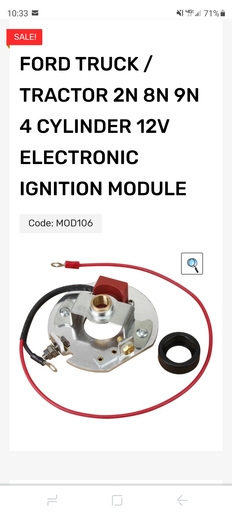 Ford 8n electronic ignition | Yesterday's Tractors Forums