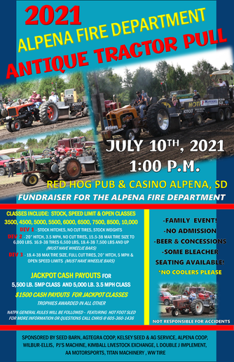 Alpena Sd tractor pull flyer | Yesterday's Tractors Forums